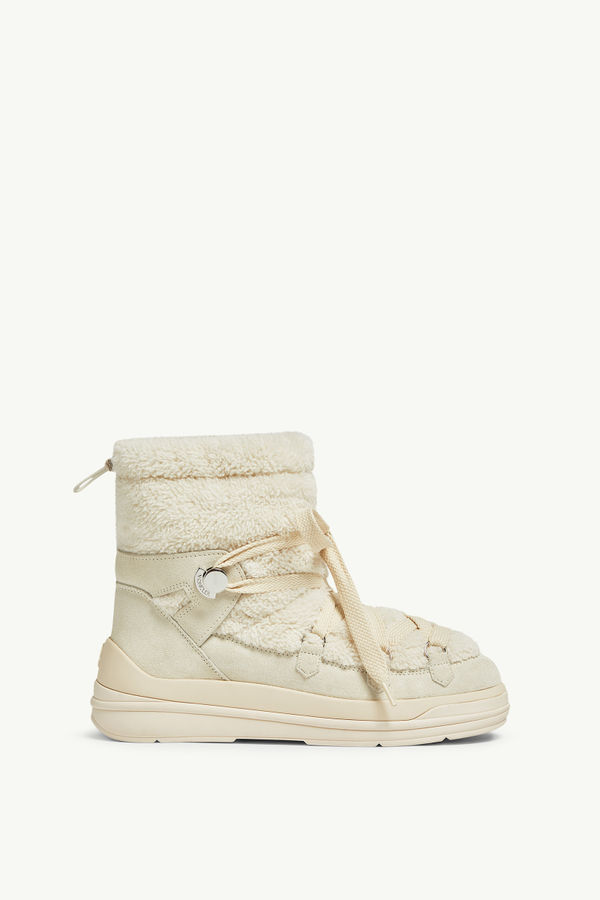 White Insolux Faux Fur & Suede Snow Boots - Boots for Women | Moncler US