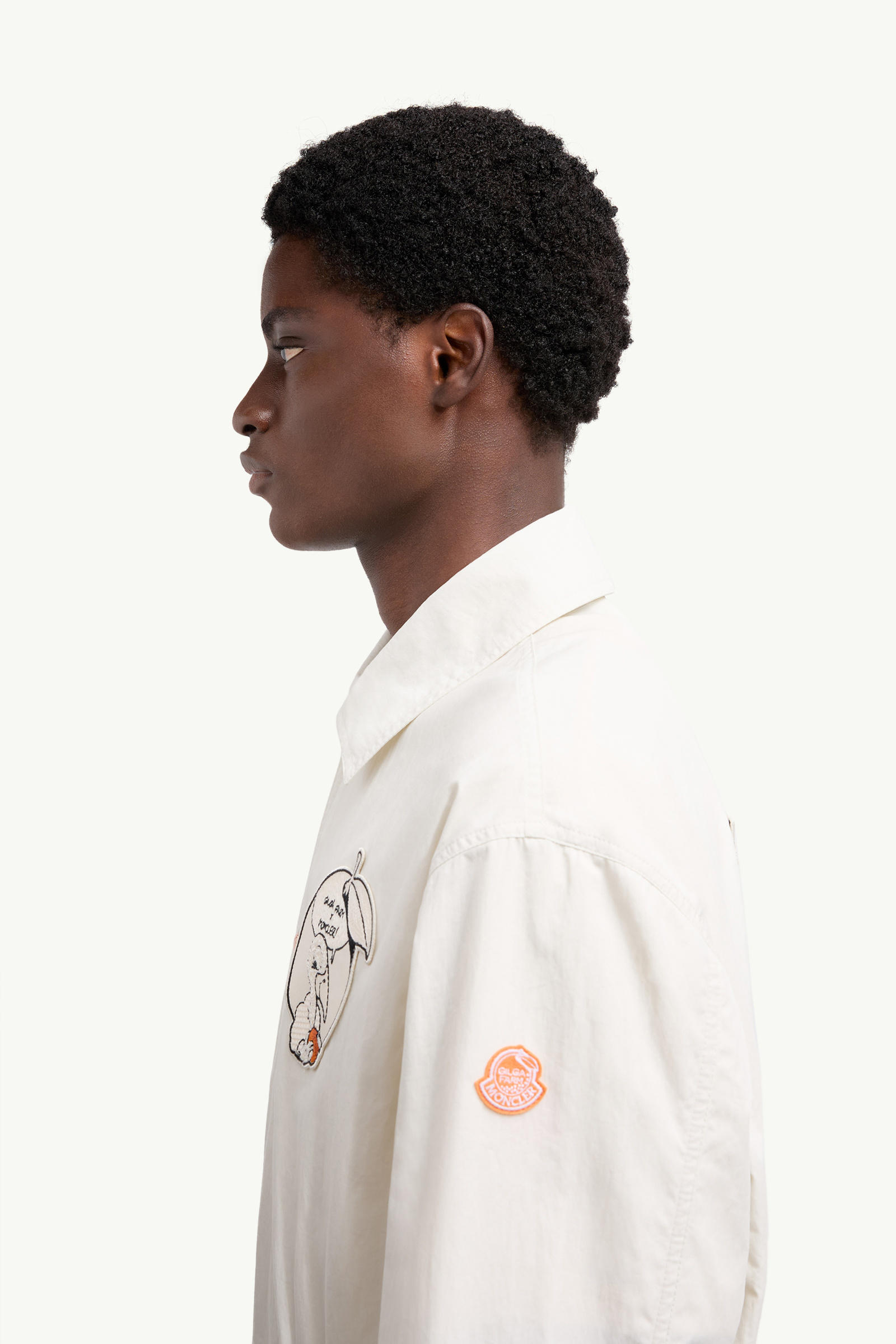 화이트 Moncler x Gilga Farm by Donald Glover Satsuma 셔츠 재킷 : 몽클레르 x 길가 팜 ...