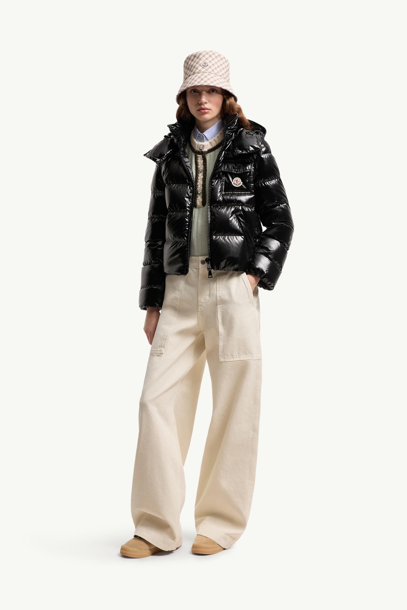 Doudoune courte à capuche Andro Noir - Doudounes courtes Femme | Moncler FR