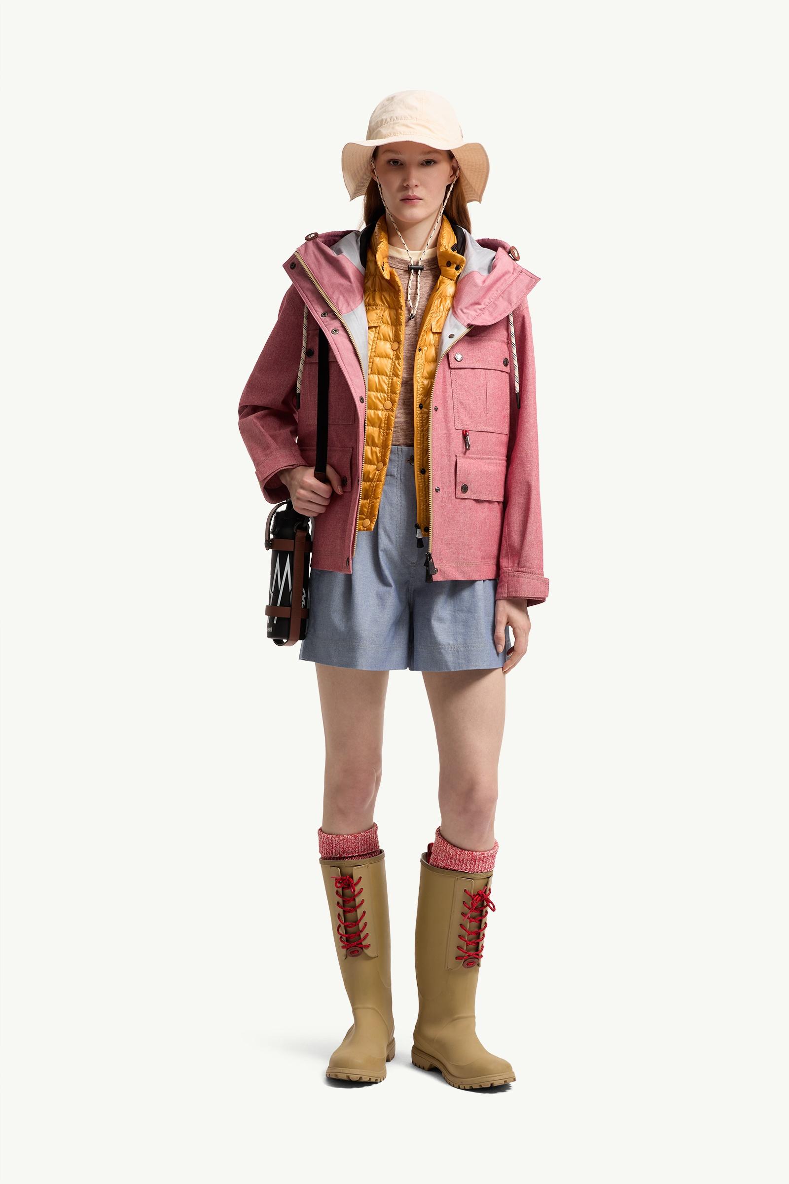 Short en chambray Bleu Poudré - Pantalons & shorts Femme | Moncler FR