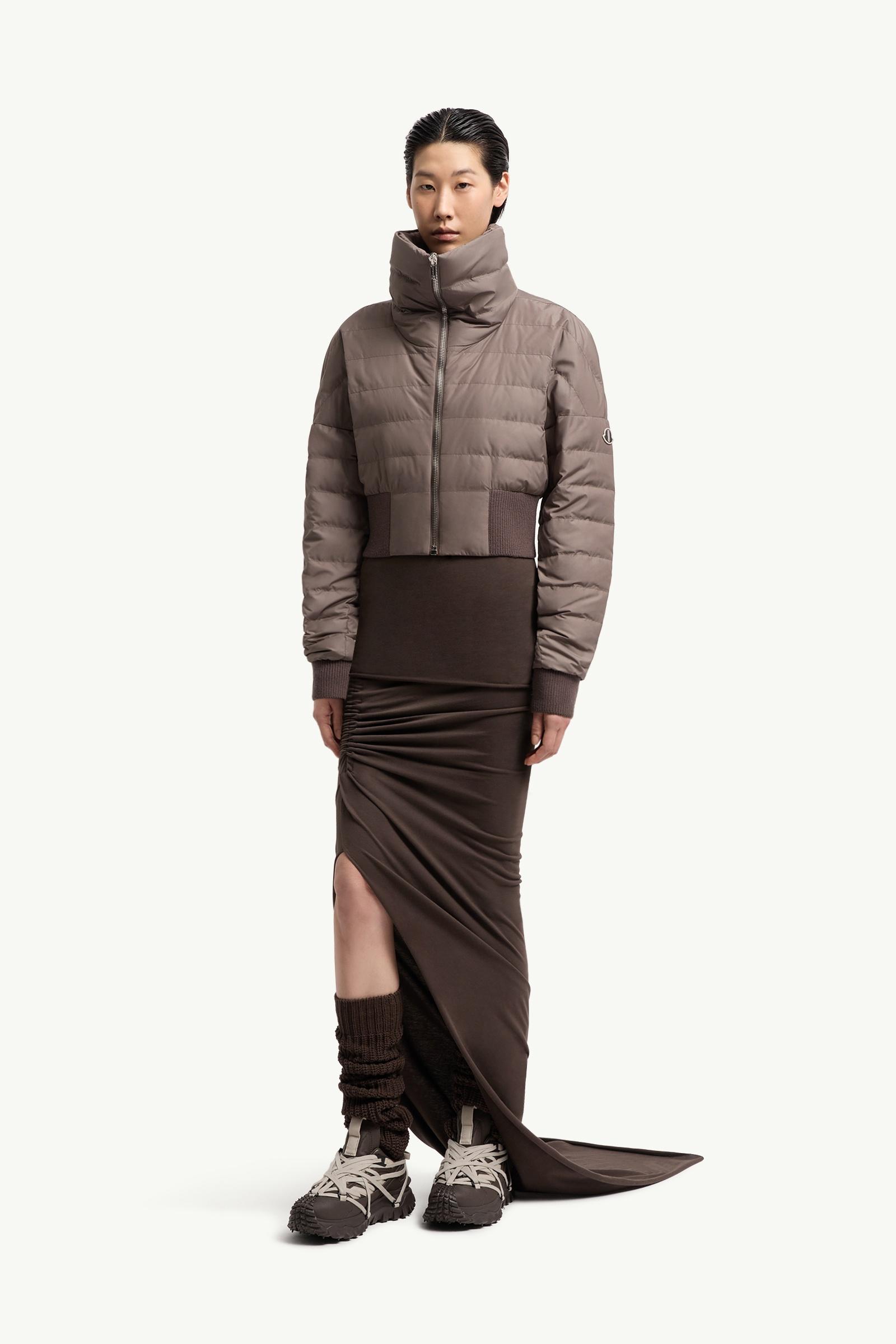 Taupe Moncler + Rick Owens Cropped Down Jacket - for Special Projects ...