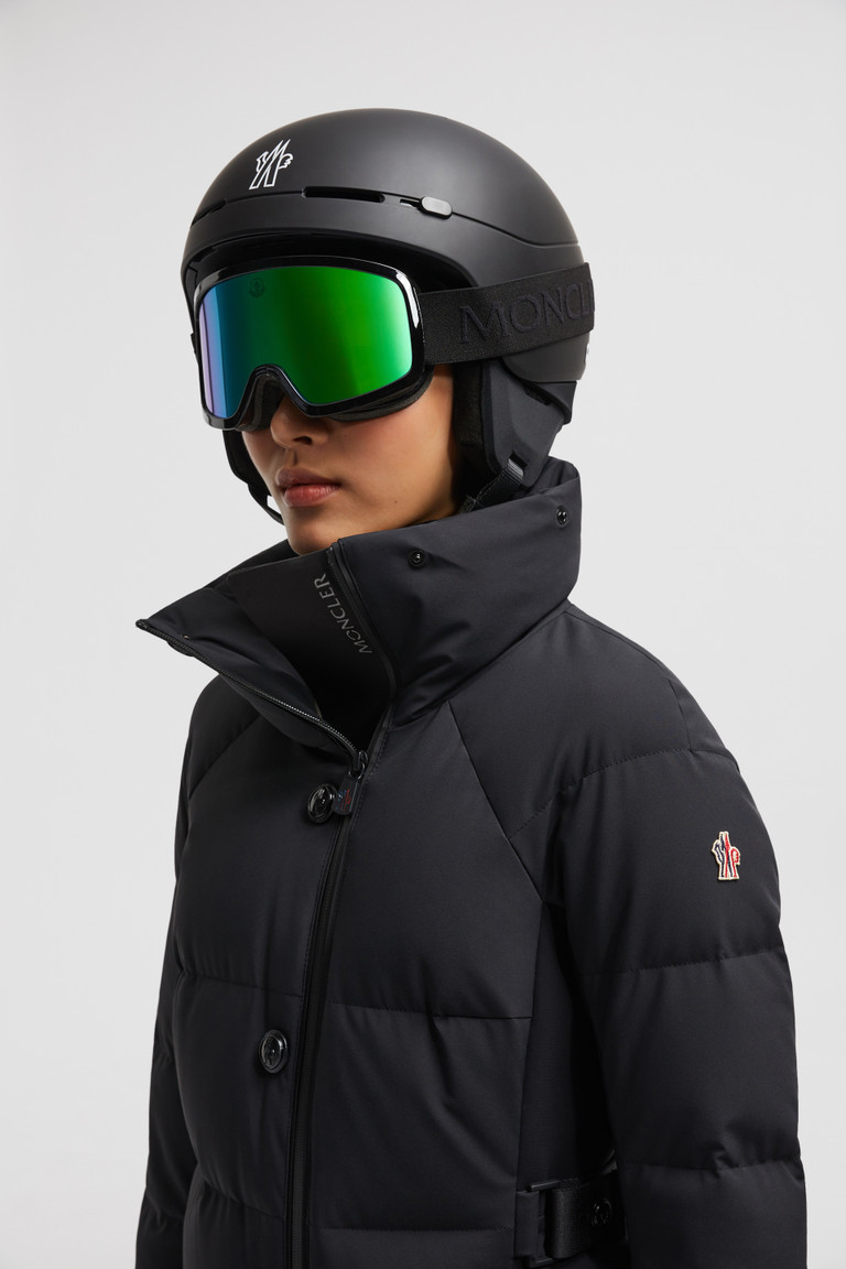 Shiny Black & Iridescent Aqua Green Terrabeam Ski Goggles - Sunglasses ...