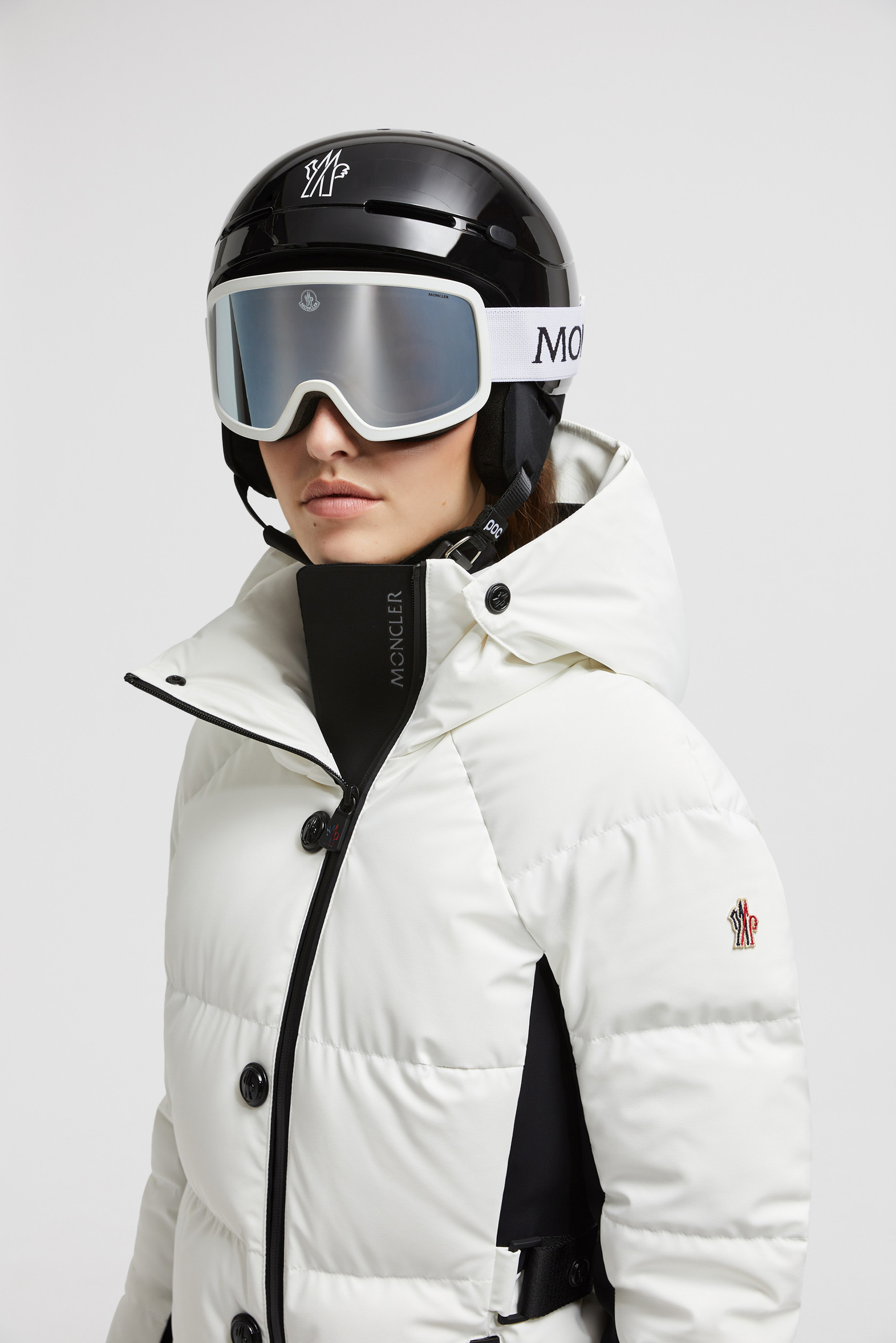 Optical White Terrabeam Ski Goggles - Sunglasses for Men | Moncler PT