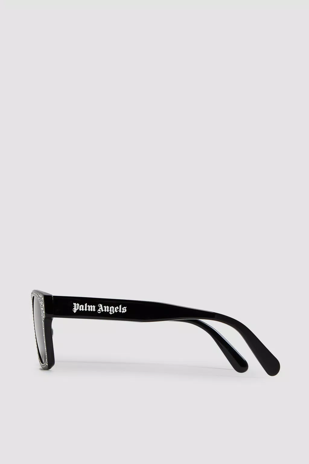 Black Crystal Encrusted Squared Sunglasses Sunglasses For Men
