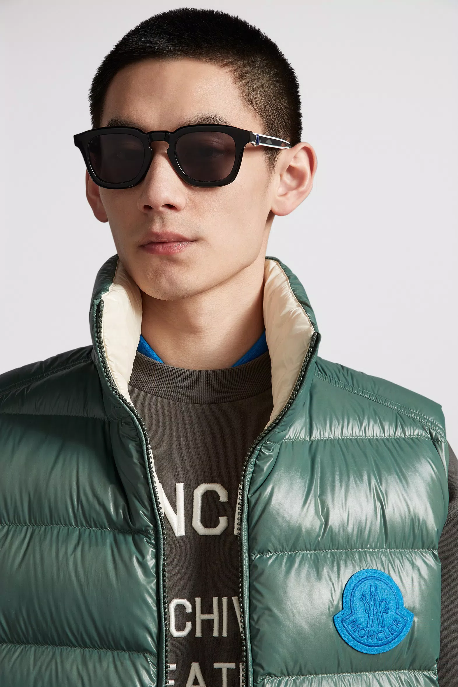 Black Gradd Squared Sunglasses Sunglasses For Men Moncler Us