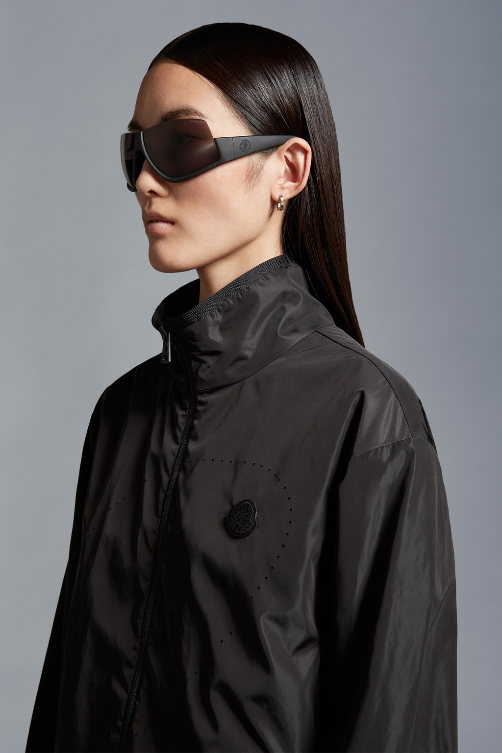 亮黑色 Vyzer眼罩式太阳镜 - 太阳眼镜 for 男装 | Moncler SG