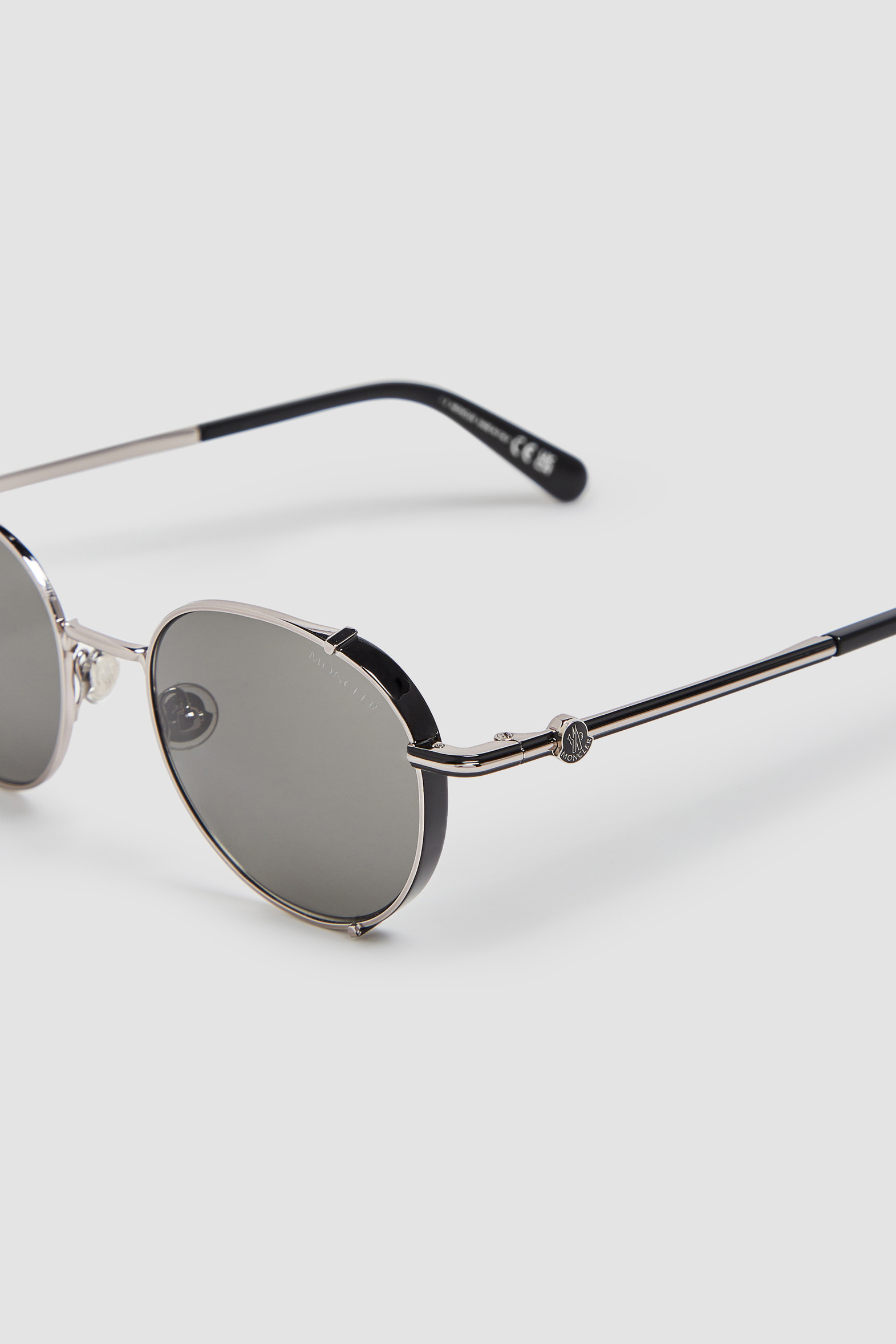 Shiny Light Ruthenium Owlet Round Sunglasses - Sunglasses for Men ...