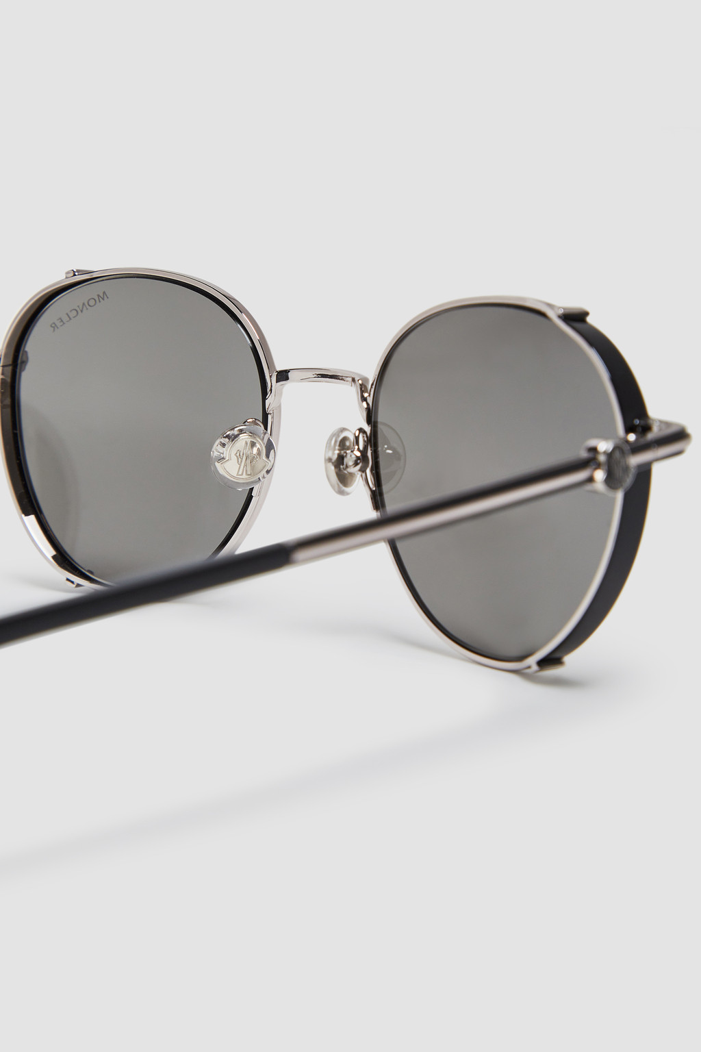 Shiny Light Ruthenium Owlet Round Sunglasses - Sunglasses for Men ...