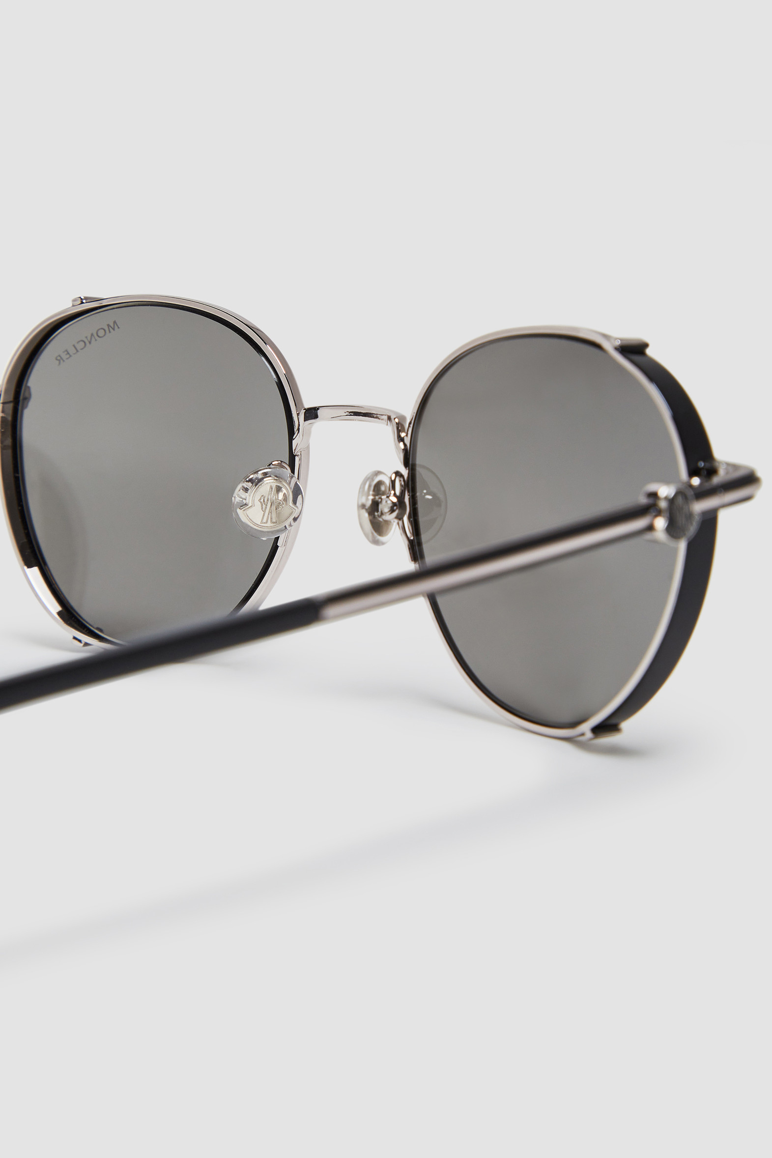 Shiny Light Ruthenium Owlet Round Sunglasses - Sunglasses for Men ...