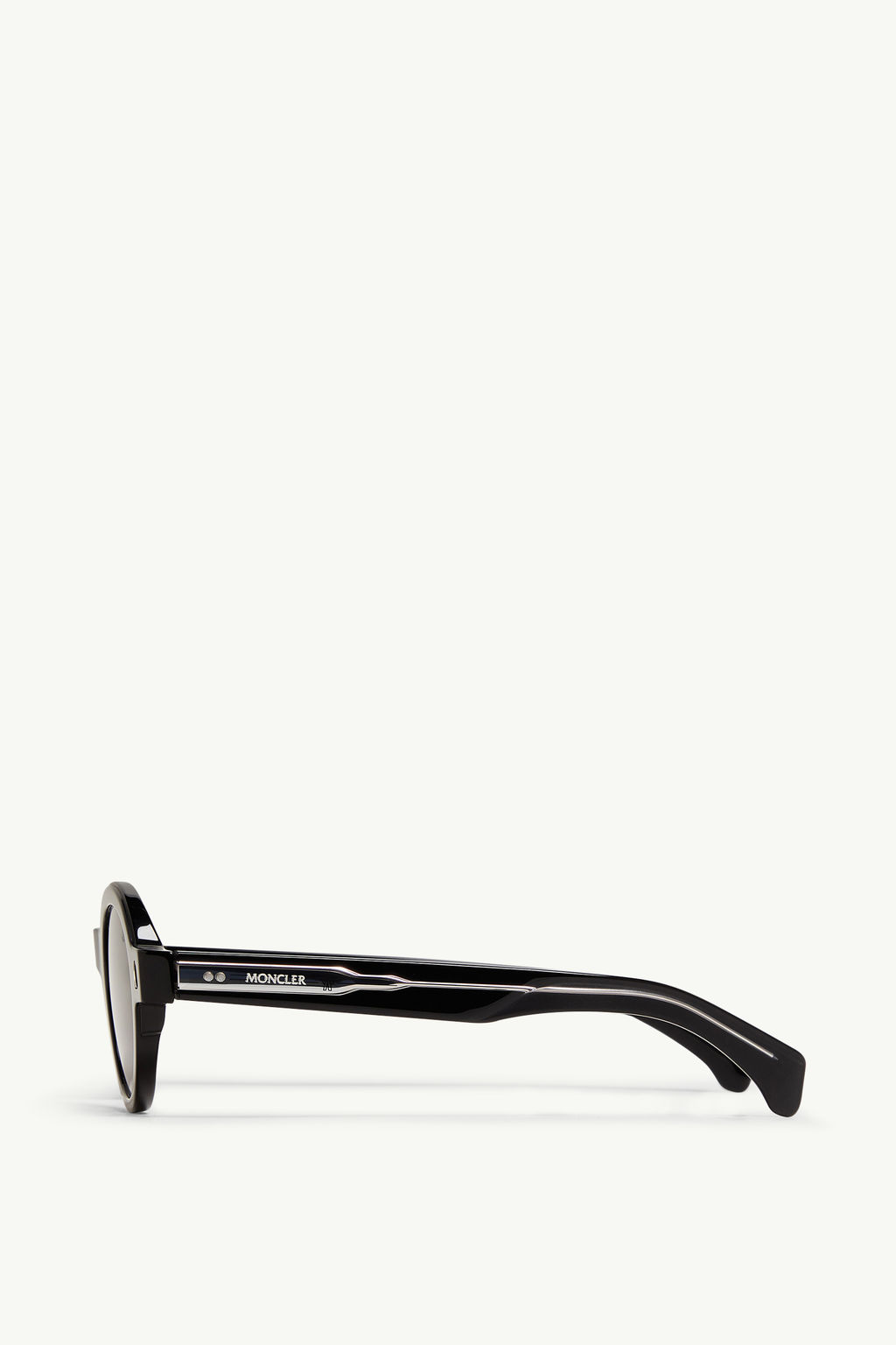 Shiny Black Rondosa Round Sunglasses - Sunglasses for Men | Moncler US