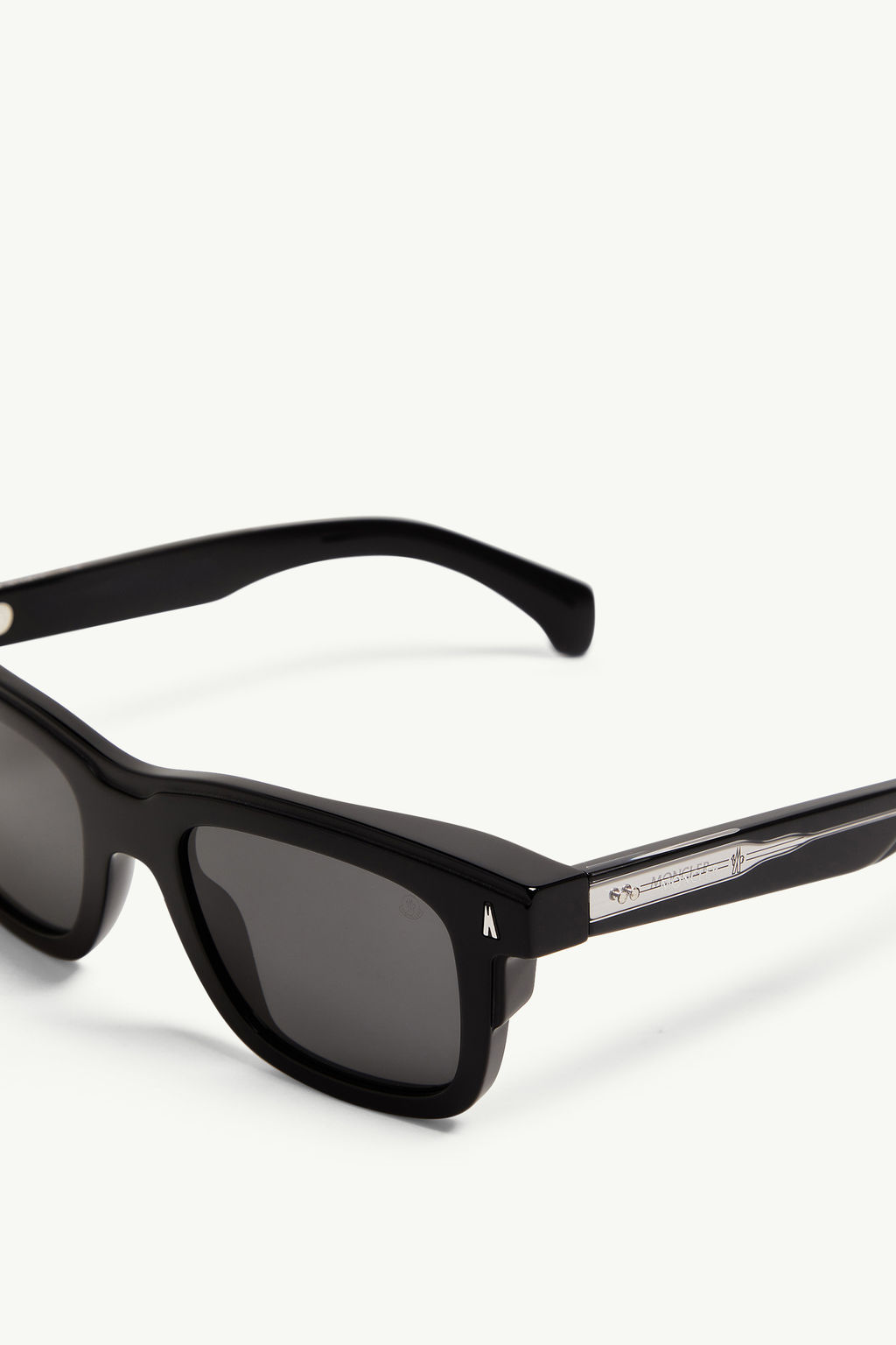 Shiny Black Claro Squared Sunglasses - Sunglasses for Men | Moncler BE