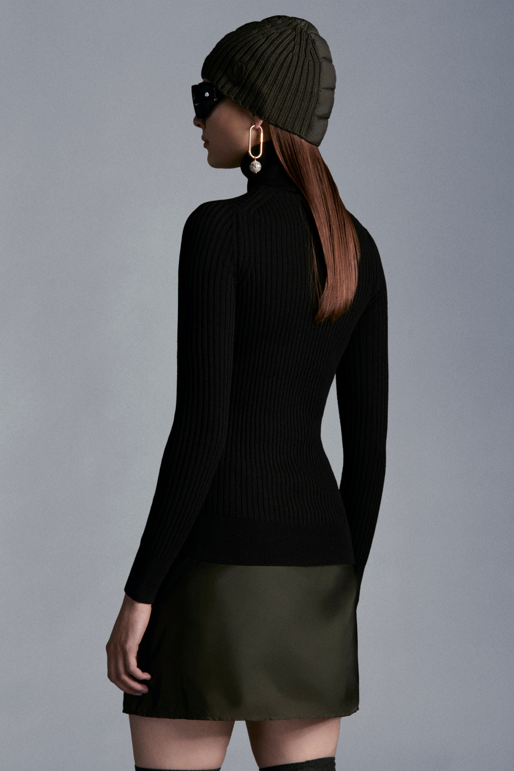 Black Wool Turtleneck Sweater - Sweaters & Cardigans for Women | Moncler NL