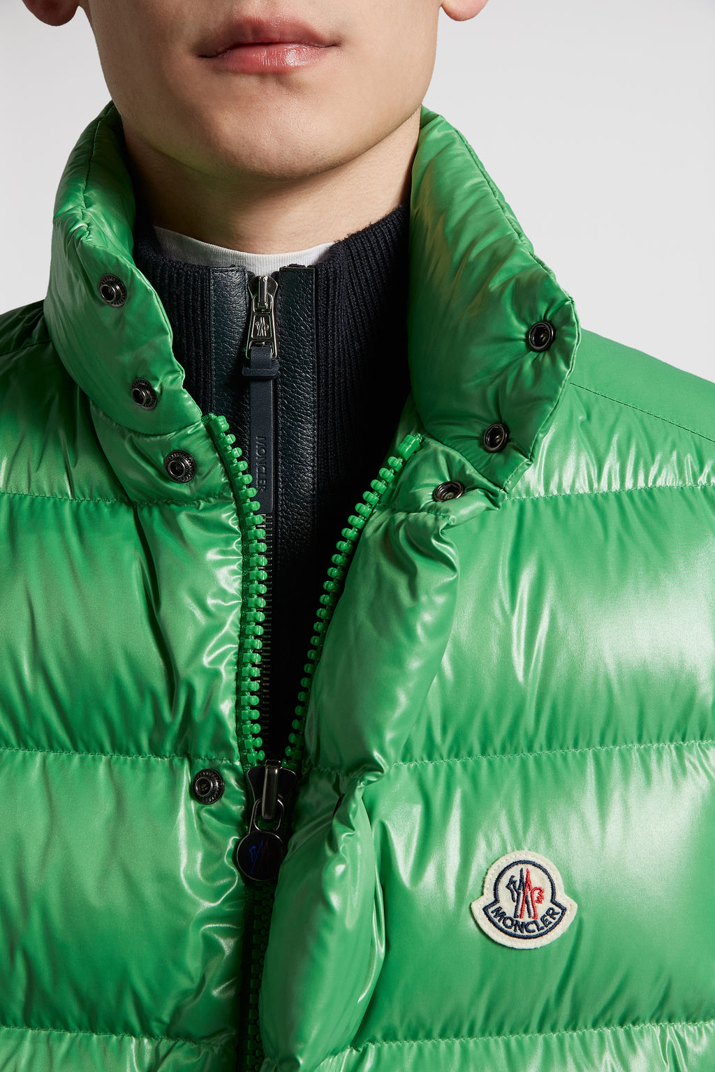 Chaleco acolchado Tibb Verde Brillante - Chalecos de Hombre | Moncler ES