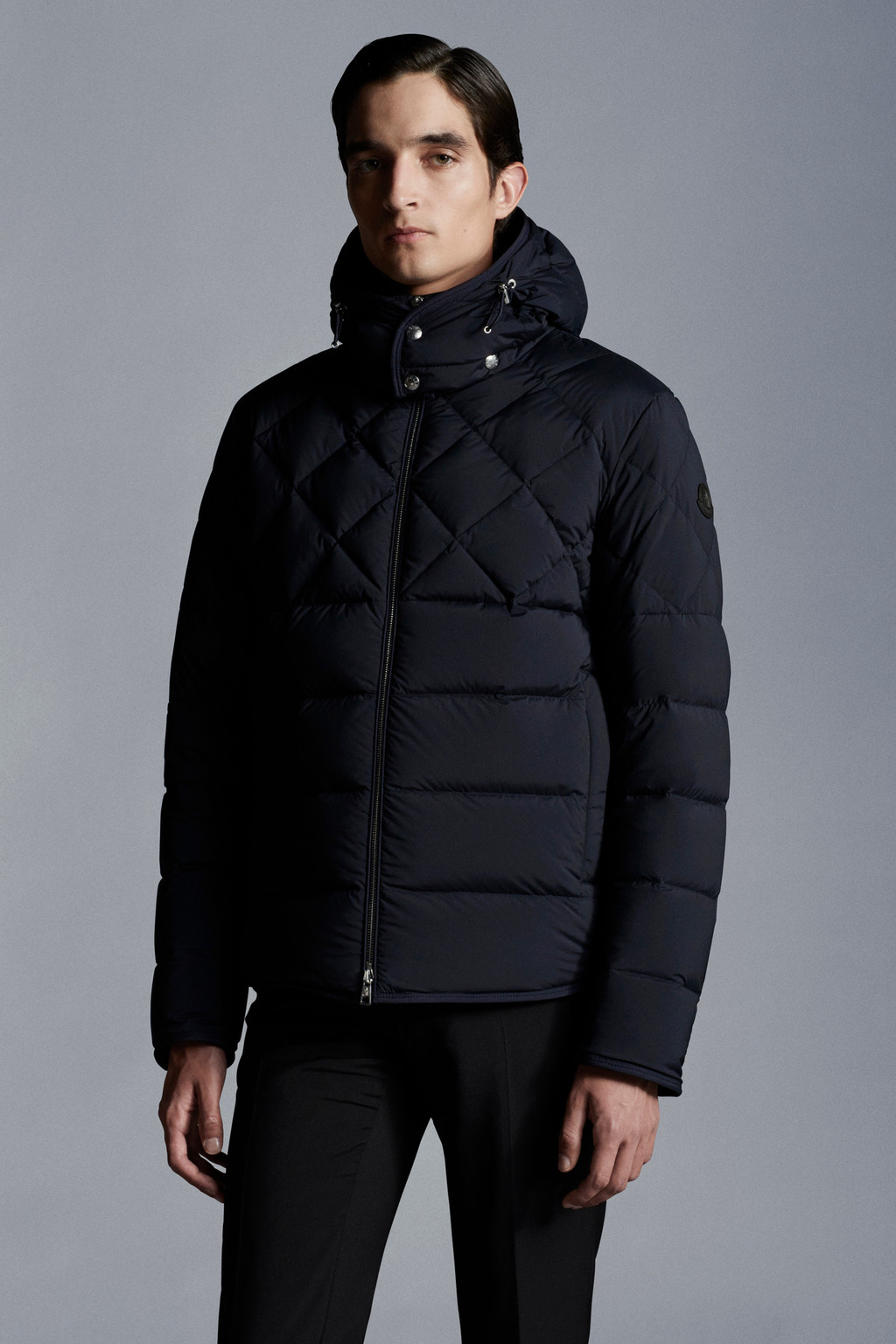 Navy Blue Cecaud Short Down Jacket - Short Down Jackets for Men ...