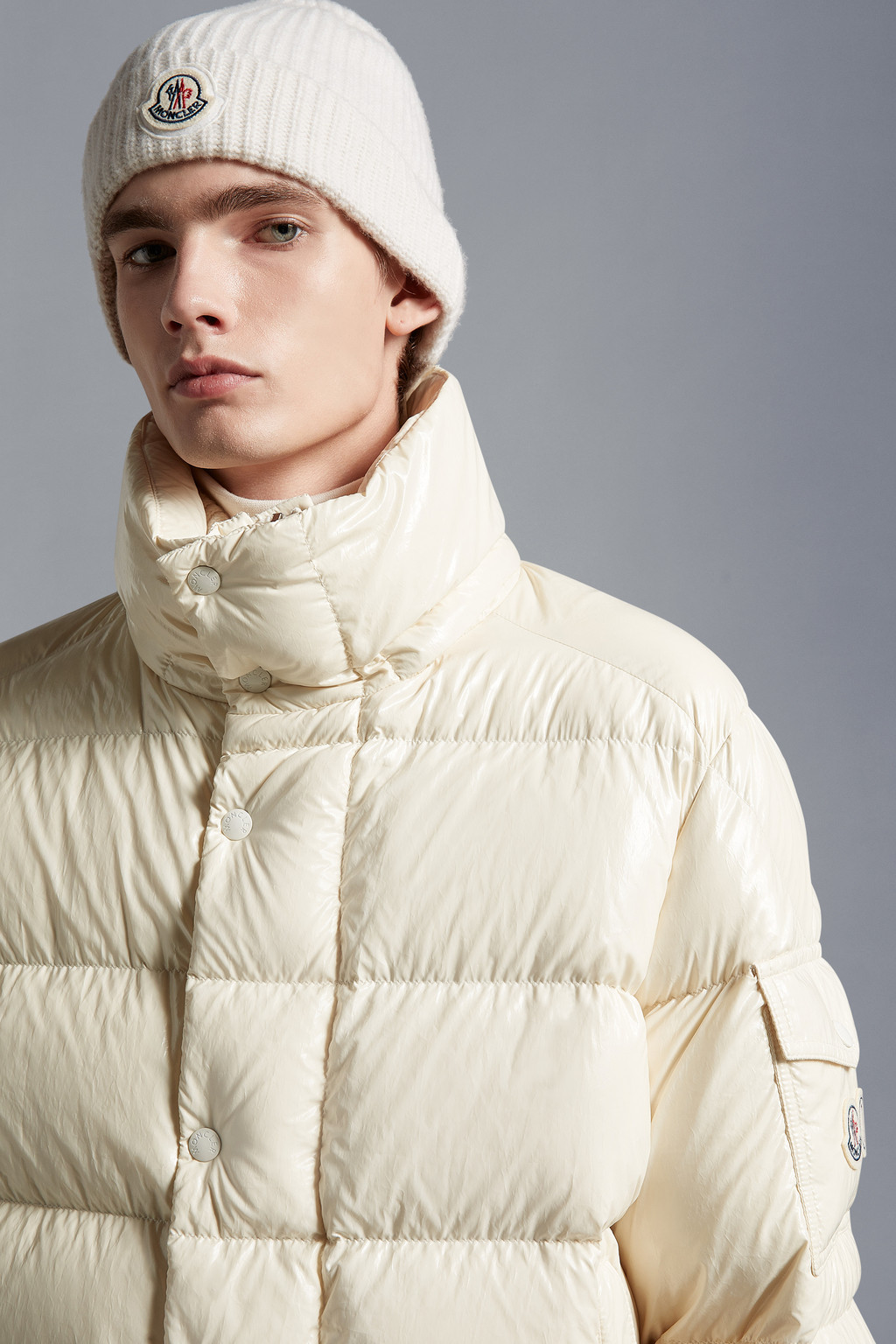 Snowflake White Moncler Maya 70 Short Down Jacket - Short Down Jackets ...