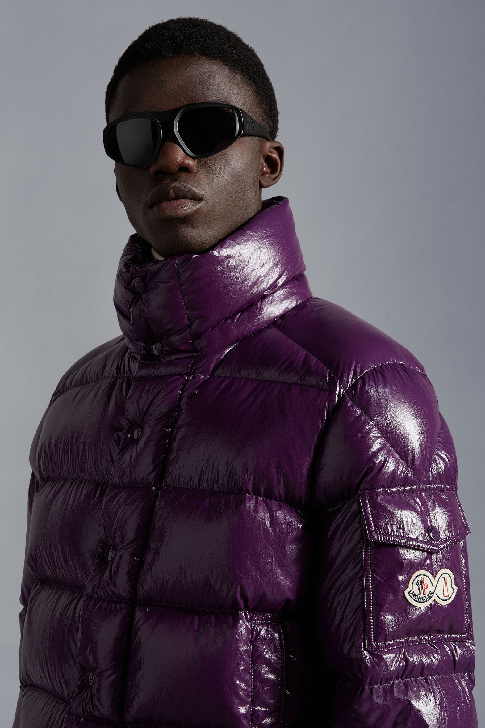 Grape Red Moncler Maya 70 Short Down Jacket - Short Down Jackets for ...