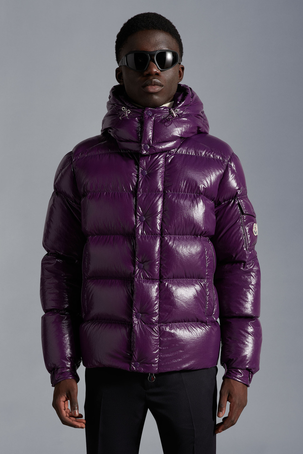 Grape Red Moncler Maya 70 Short Down Jacket - Short Down Jackets for ...