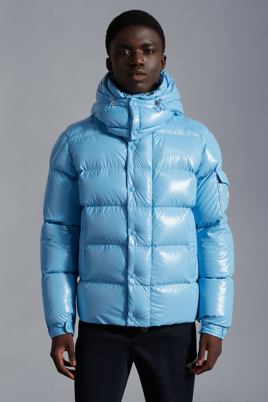 Sky Blue Moncler Maya 70 Short Down Jacket - Short Down Jackets for Men ...