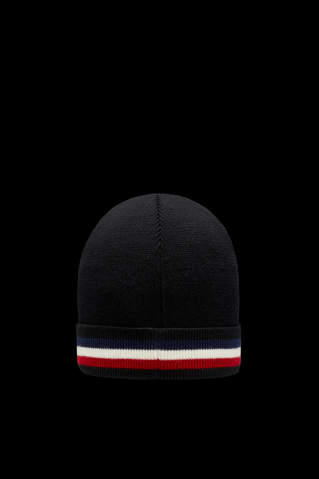 Black Tricolour Wool Beanie - Hats & Beanies for Men | Moncler FI