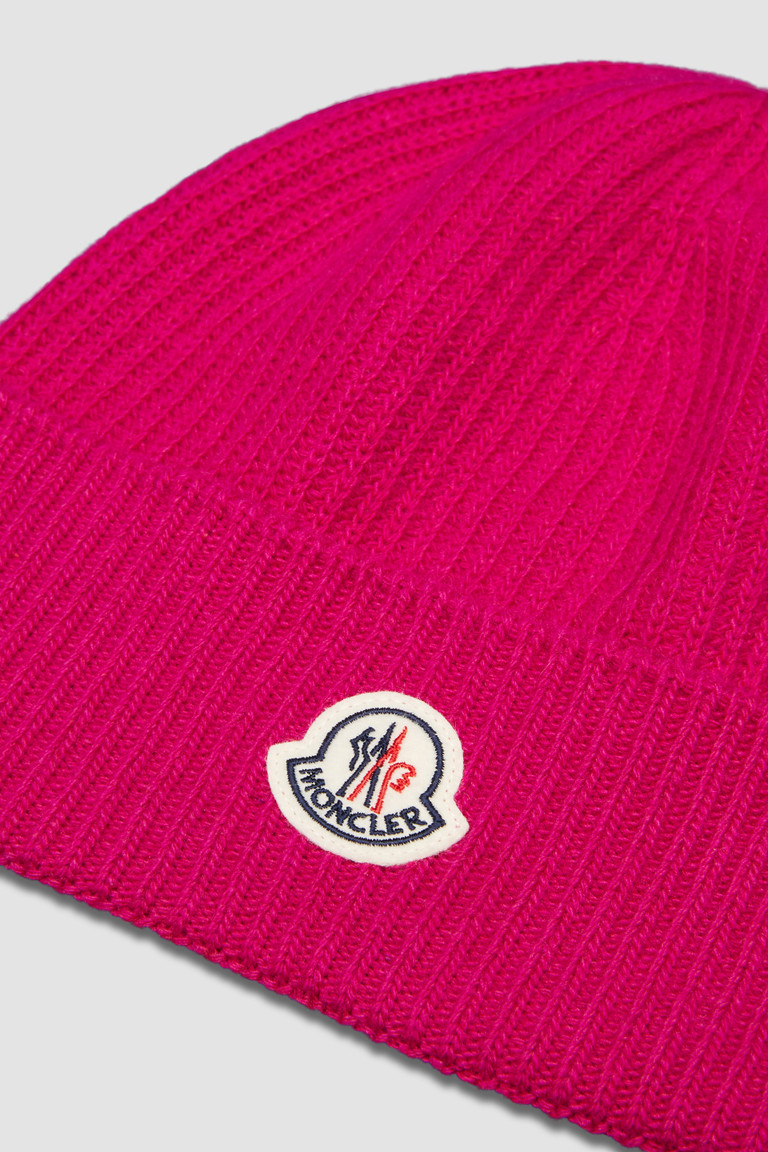 Fuchsia Cashmere Blend Beanie - Hats & Beanies for Men | Moncler NL