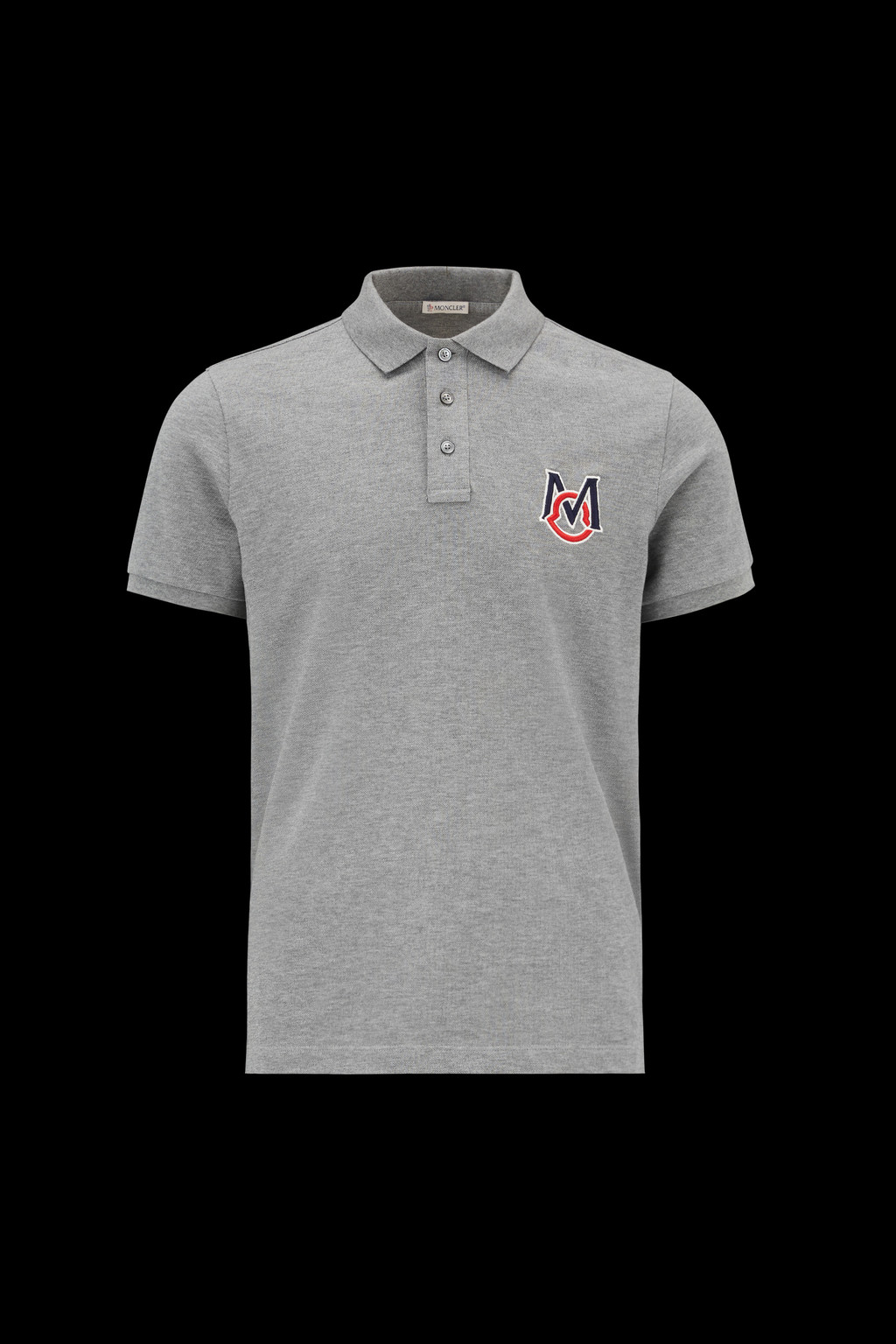 Gray Monogram Polo Shirt - Polos & T-shirts for Men | Moncler PL