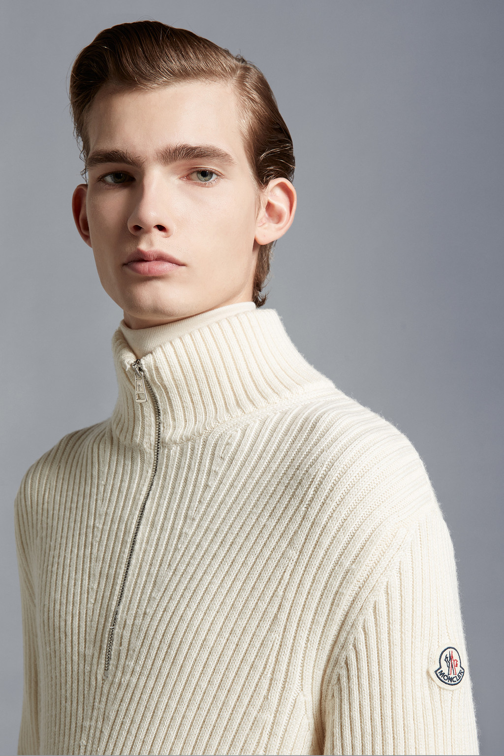Off White Wool jumper - Sweaters & Cardigans for Men | Moncler DK