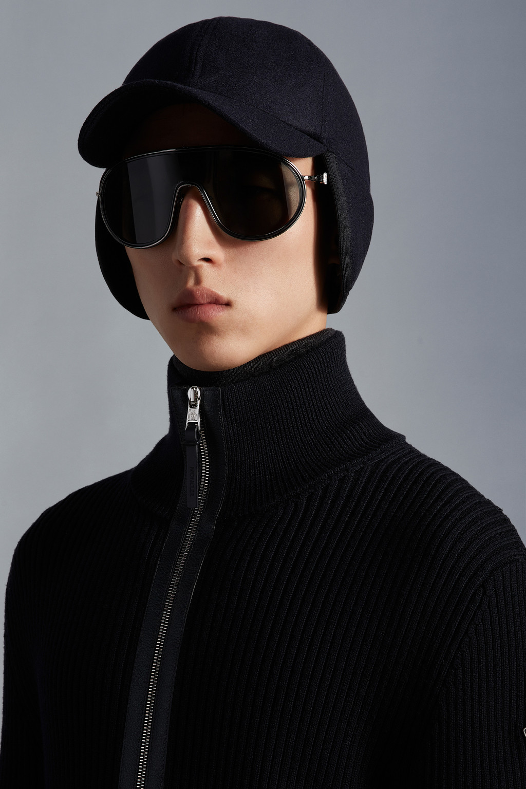 Navy Blue Wool Cardigan - Sweaters & Cardigans for Men | Moncler FR