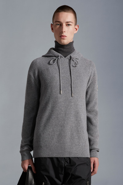 Medium Grey Wool & Cashmere Hoodie - Sweaters & Cardigans for Men ...