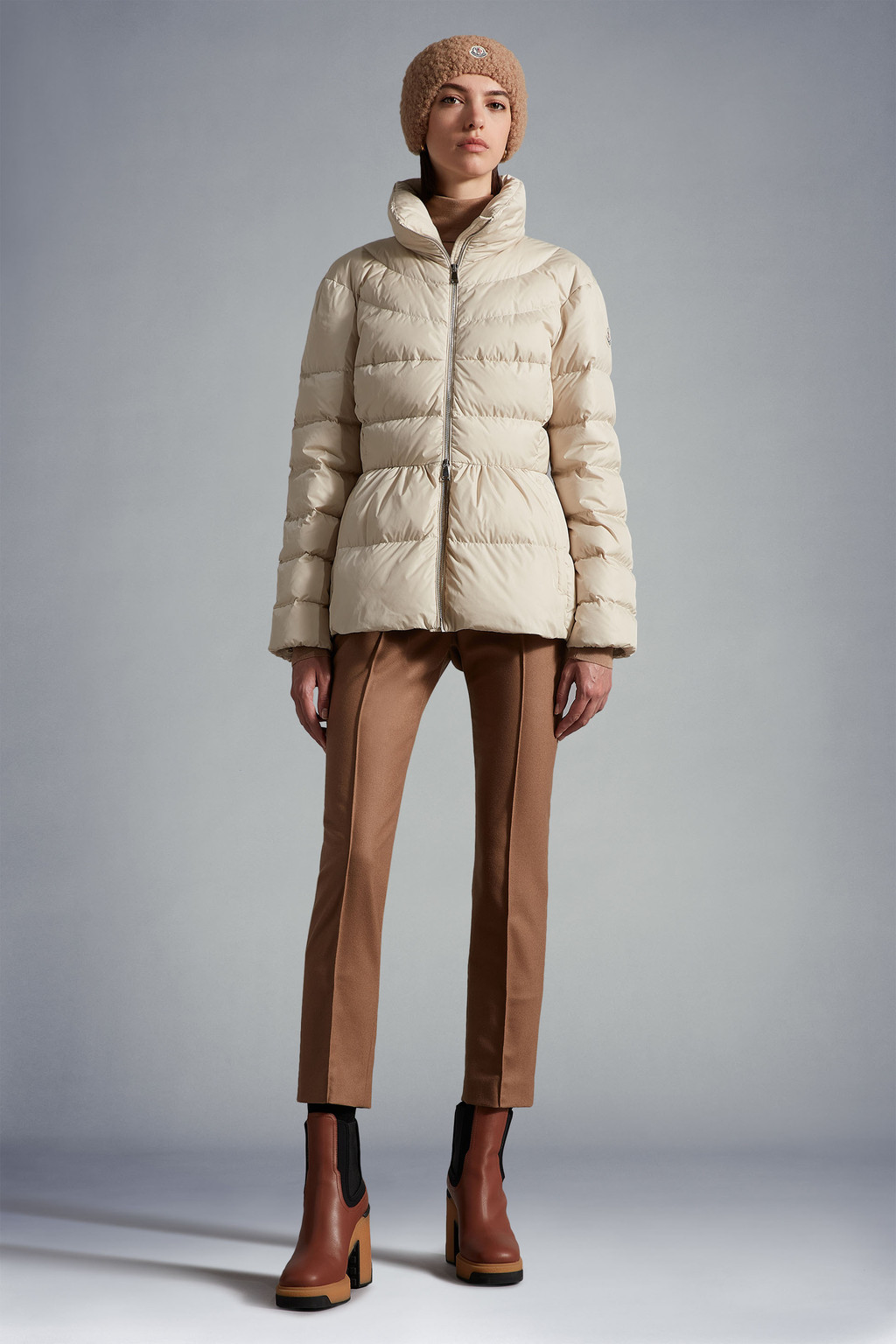 Sand Beige Guery Short Down Jacket - Short Down Jackets for Women ...