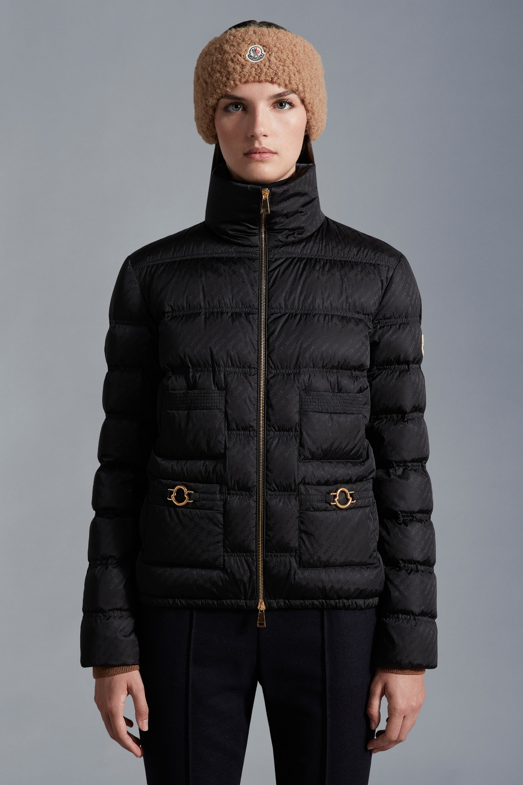 Plumífero corto Fer Azul Noche - Plumíferos cortos de Mujer | Moncler ES