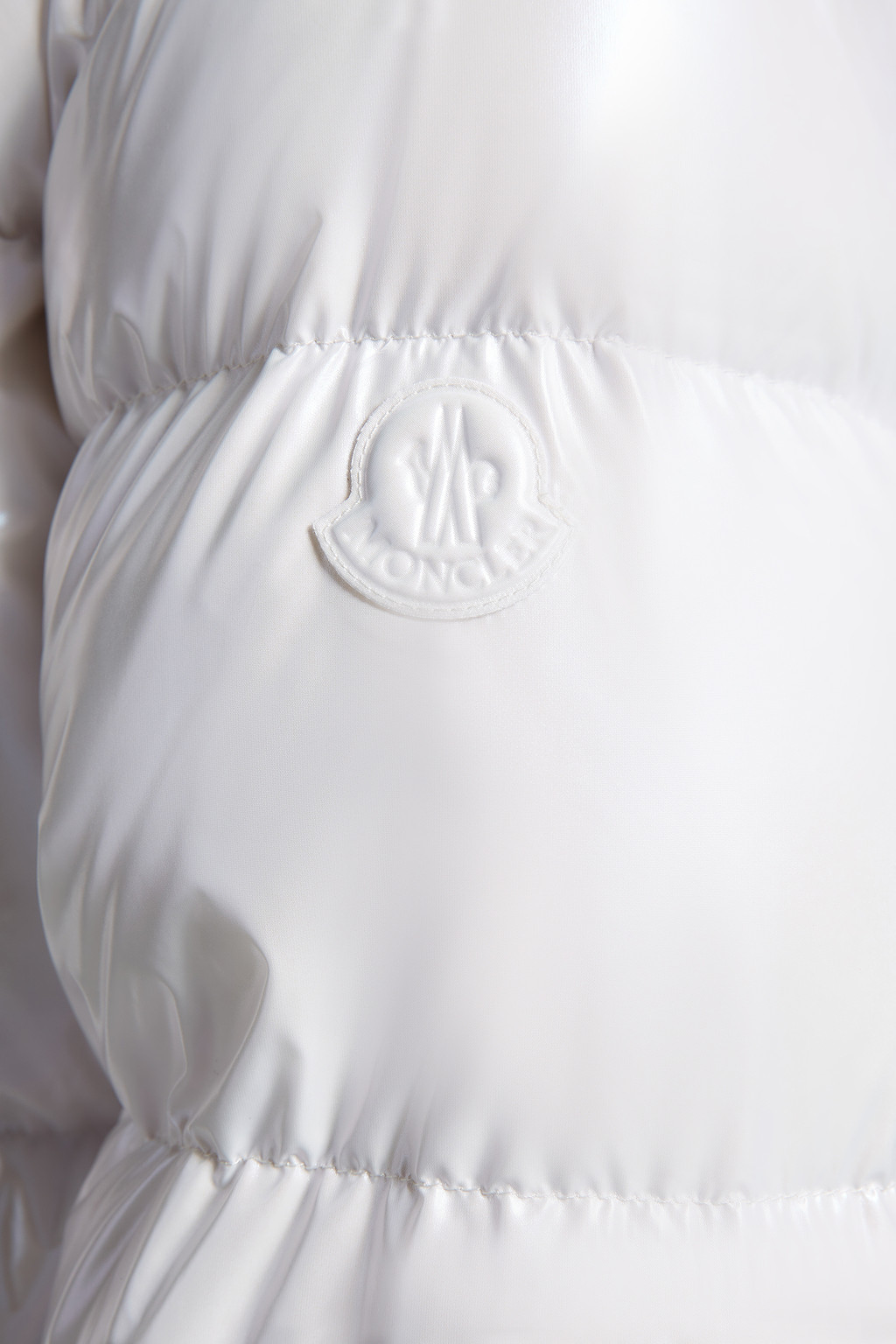 Iridescent White Frasne Short Down Jacket - Short Down Jackets for ...