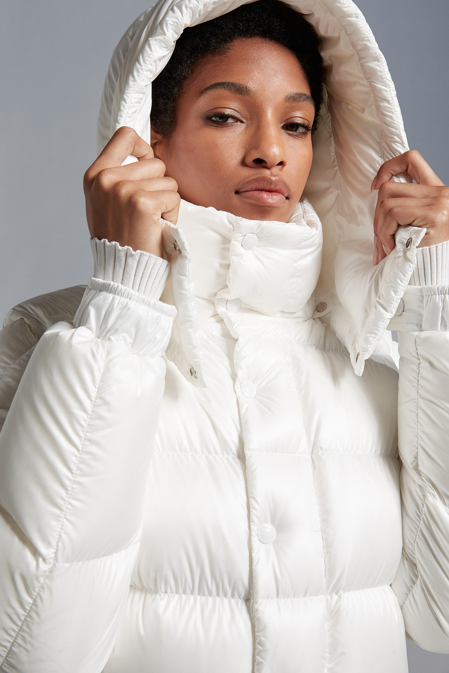 White Moncler Maya 70 Short Down Jacket - Short Down Jackets for Women ...