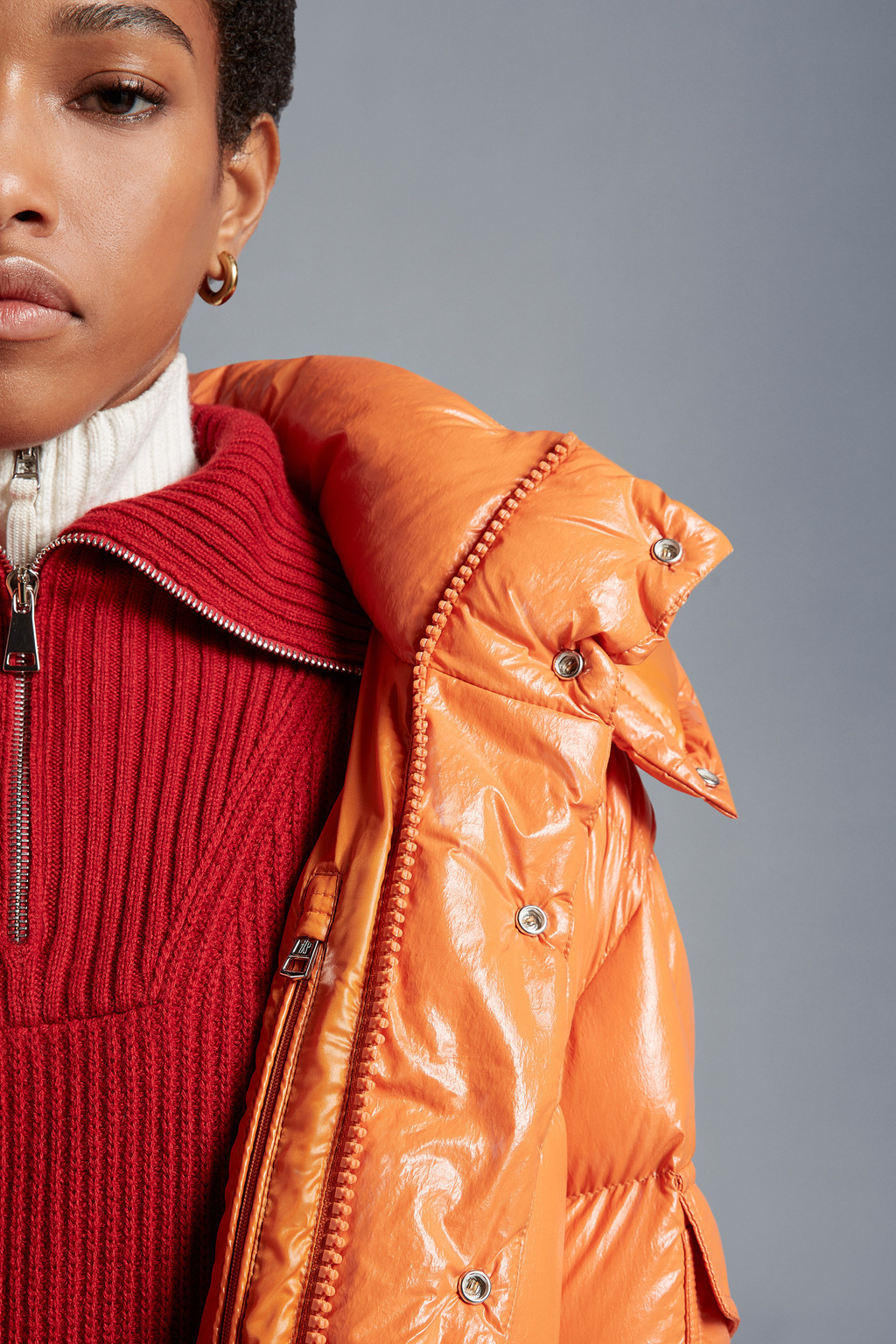 Campfire Orange Moncler Maya 70 Short Down Jacket - Short Down Jackets ...