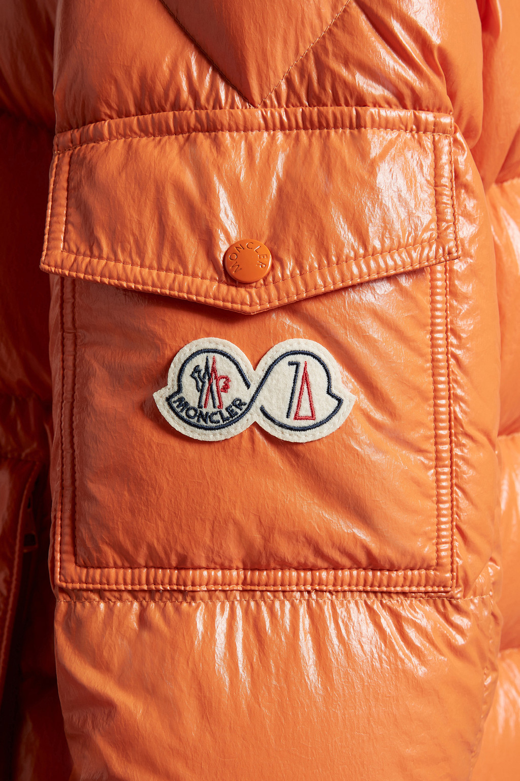 Campfire Orange Moncler Maya 70 Short Down Jacket - Short Down Jackets ...