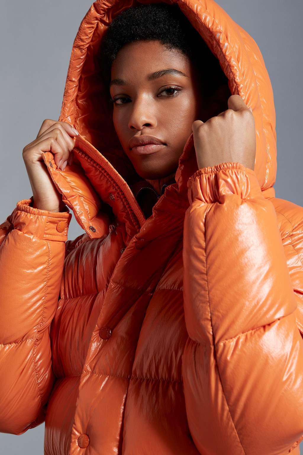 Campfire Orange Moncler Maya 70 Short Down Jacket - Short Down Jackets ...