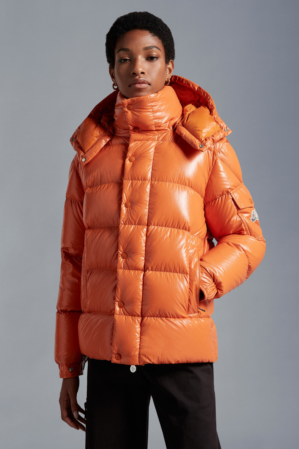 Campfire Orange Moncler Maya 70 Short Down Jacket - Short Down Jackets ...