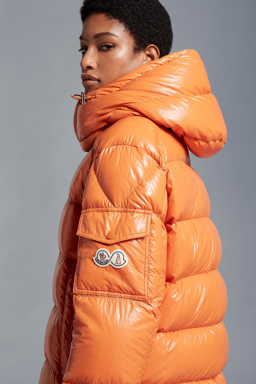 Campfire Orange Moncler Maya 70 Short Down Jacket - Short Down Jackets ...