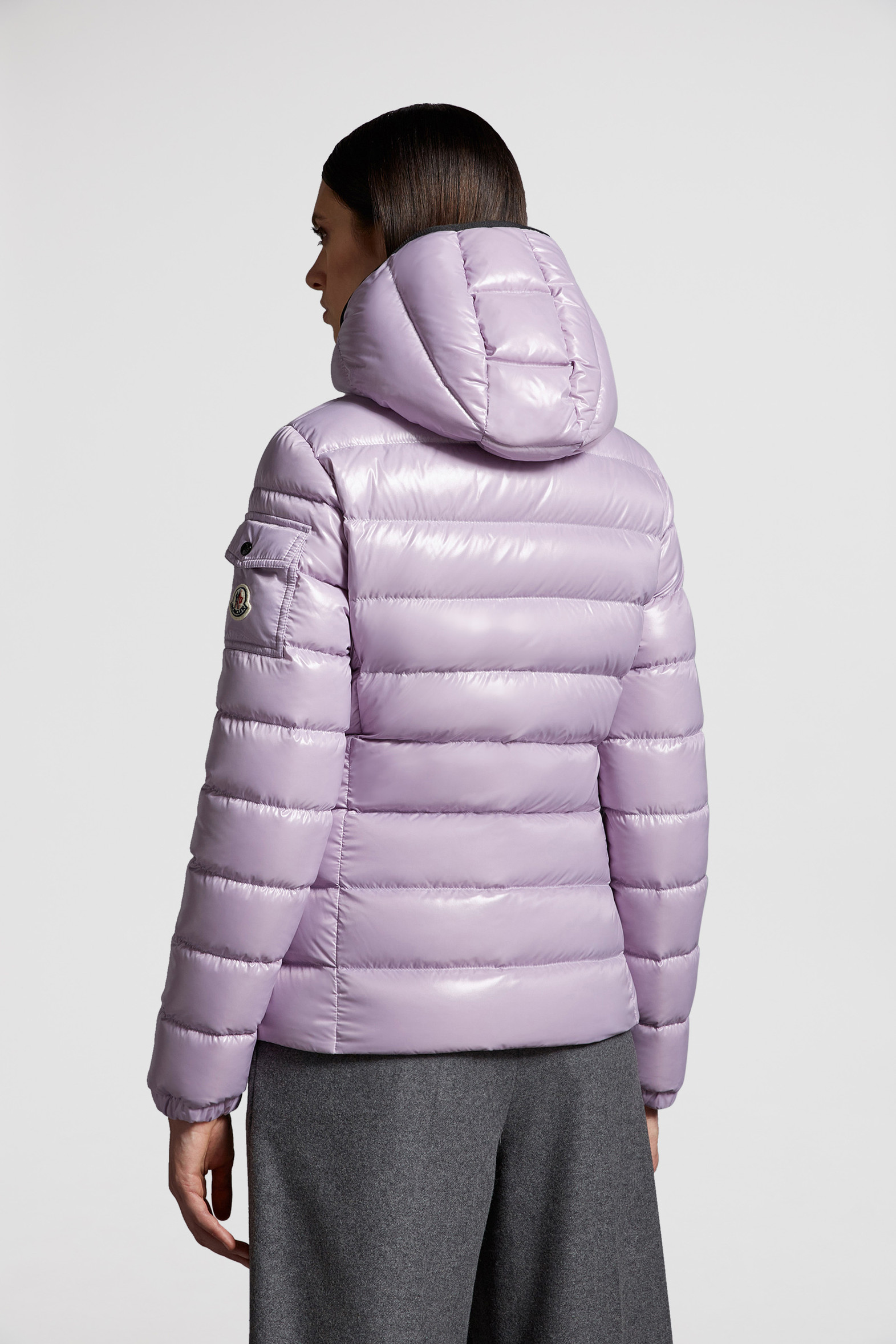 Light Lilac Bady Short Down Jacket - Short Down Jackets for Women ...