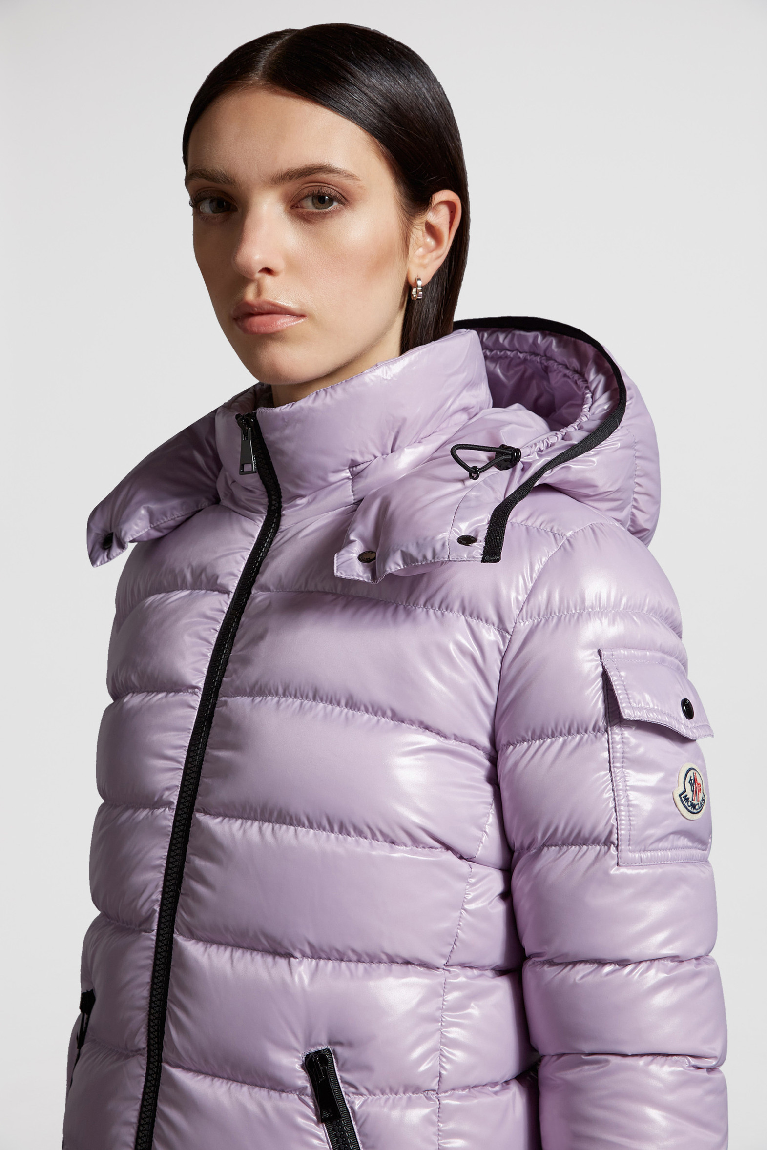 Light Lilac Bady Short Down Jacket - Short Down Jackets for Women ...