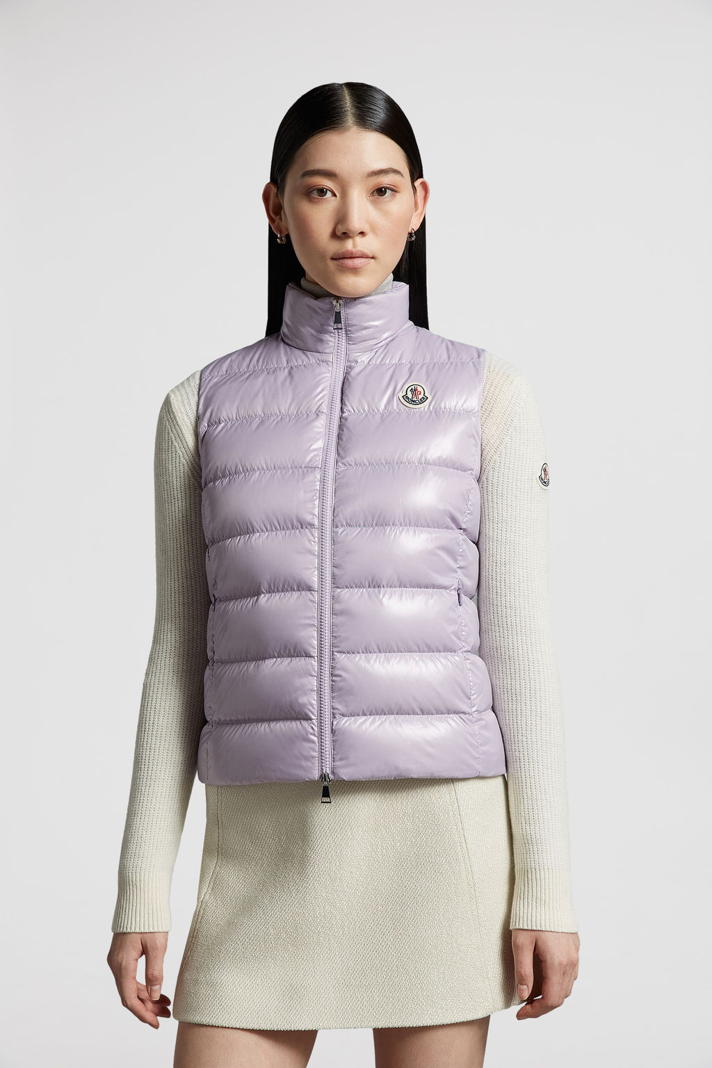 Chaleco acolchado Ghany Lila Claro - Chalecos de Mujer | Moncler ES