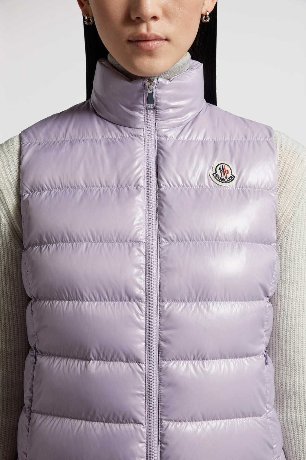 Chaleco acolchado Ghany Lila Claro - Chalecos de Mujer | Moncler ES