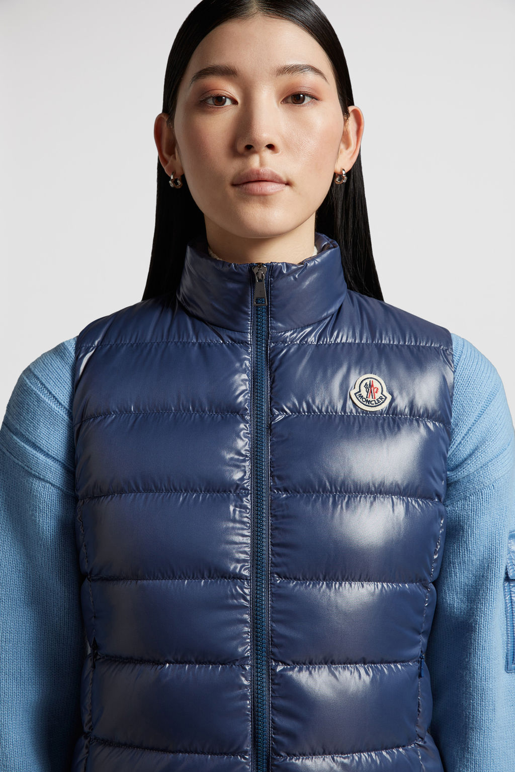 Chaleco acolchado Ghany Azul marino - Chalecos de Mujer | Moncler ES