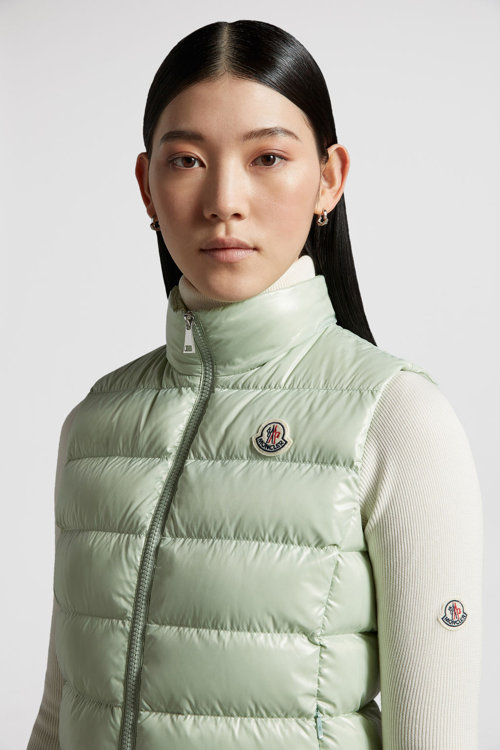 Mint Green Ghany Down Gilet - Vests for Women | Moncler GB