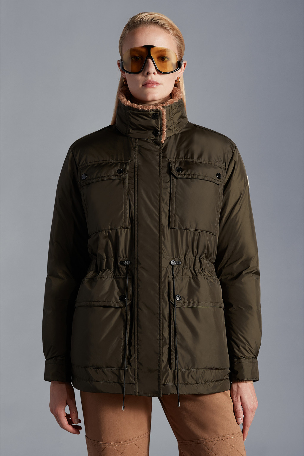 Green Brutet Short Down Jacket - Short Down Jackets for Women | Moncler LV