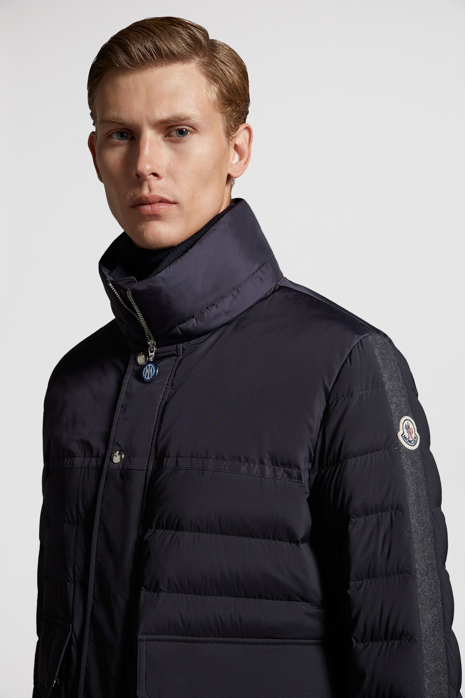 Doudoune courte Inter x Moncler Bleu marine - Inter x Moncler Homme ...