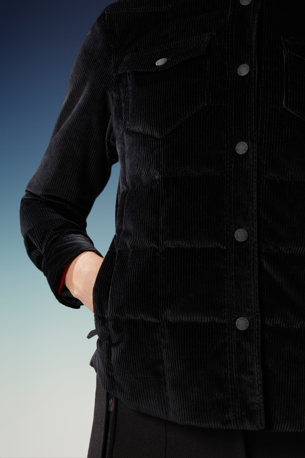 Black Nangy Shacket - All Down Jackets for Women | Moncler CH