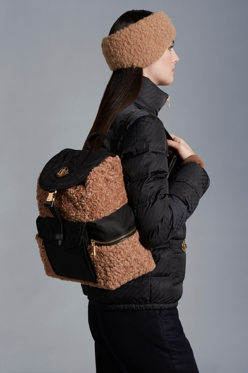 Sac à dos Astro Beige Chameau & Noir - Sacs & Valises Femme | Moncler FR
