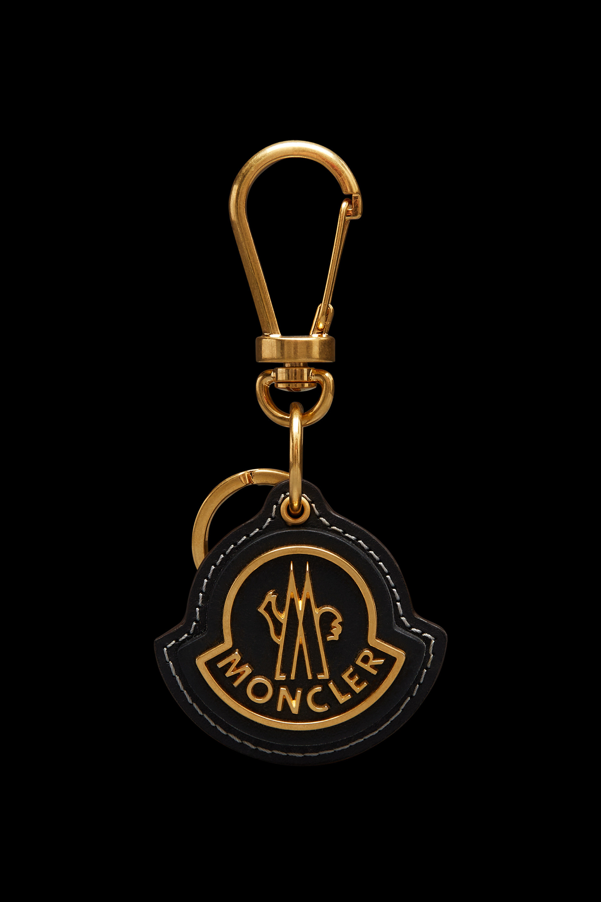 Porte-clés avec logo Noir & Or - Petits accessoires Femme | Moncler FR