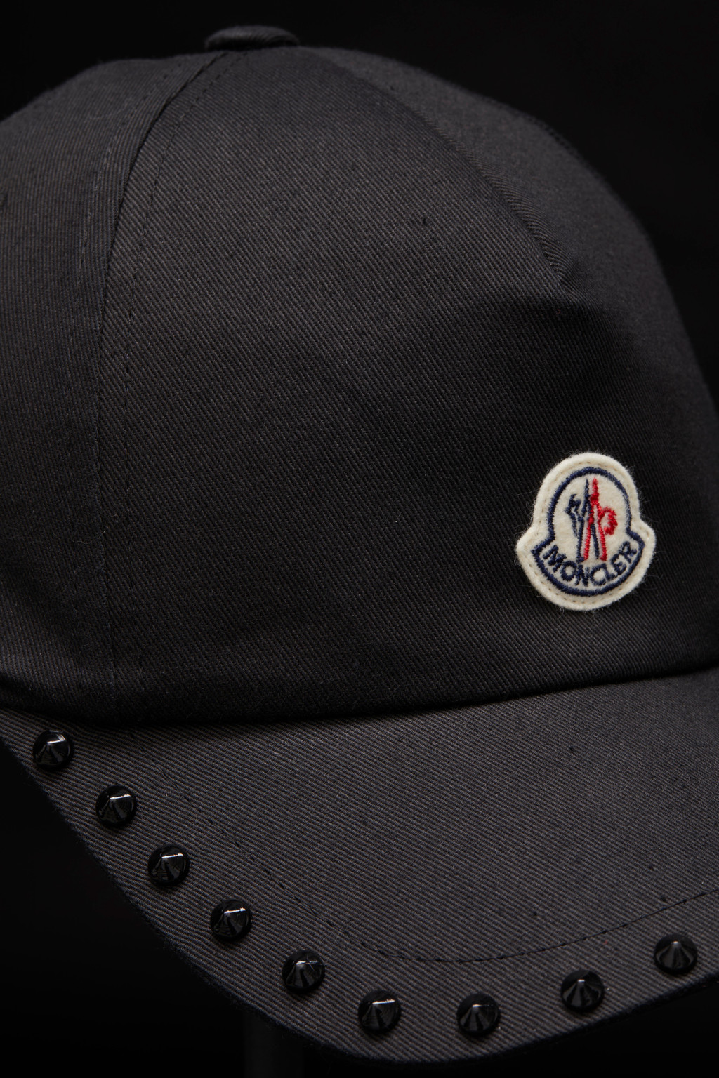 Black Studded Baseball Cap - Accessories & Shoes for Children | Moncler GB