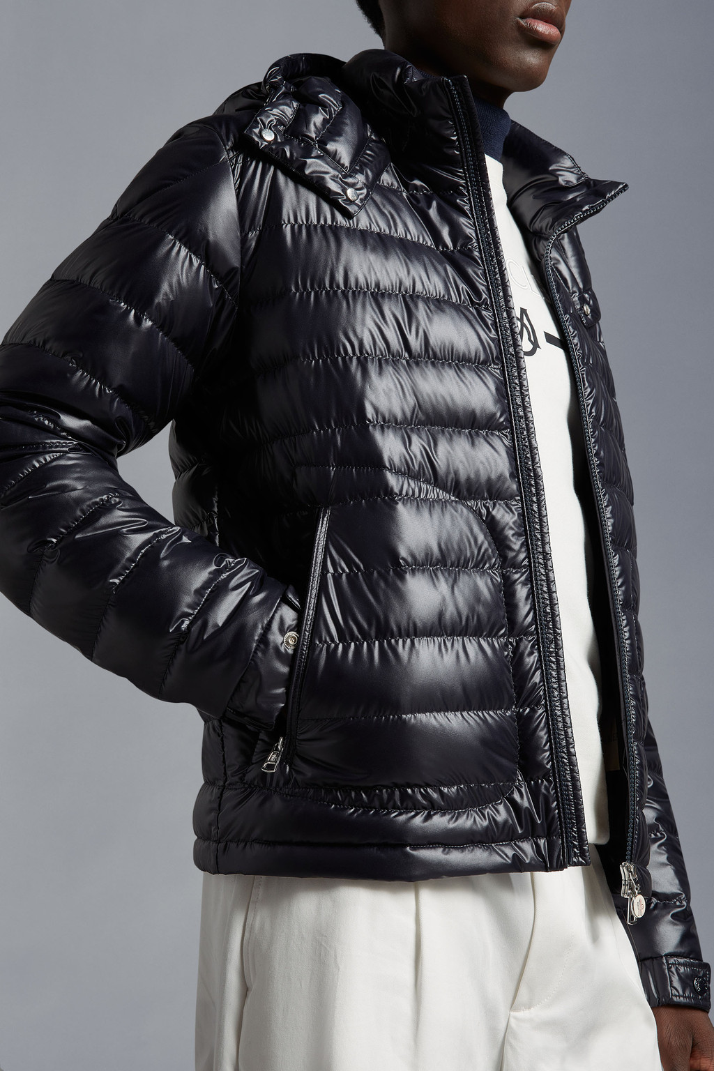 Night Blue Lauros Short Down Jacket - Short Down Jackets for Men ...